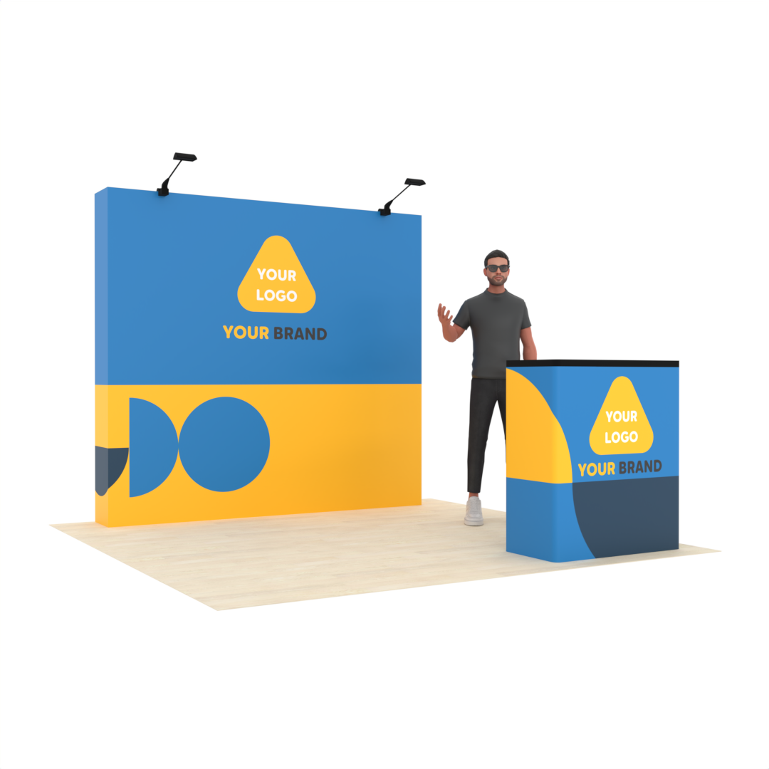 8ft Straight QuickPop™ Booth – ExpoPrint