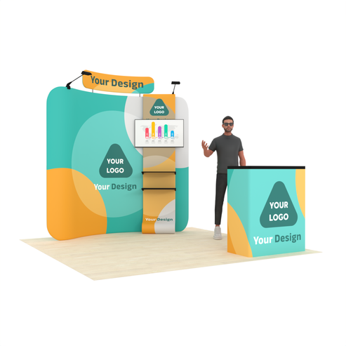 8ft Curved TensionMax™ Booth – ExpoPrint