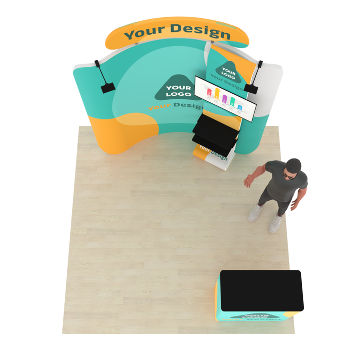 8ft Curved TensionMax™ Booth – ExpoPrint