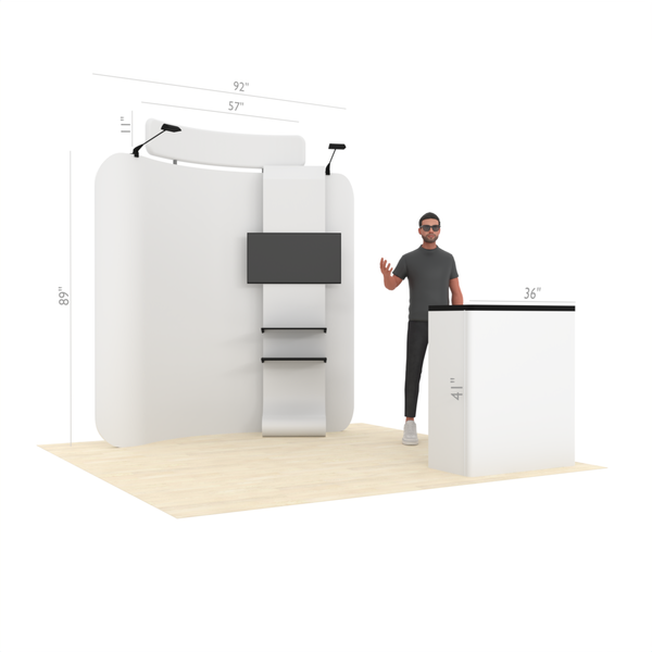 8ft Curved TensionMax™ Booth – ExpoPrint
