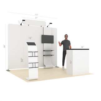 10ft Straight TensionMax™ Booth – ExpoPrint