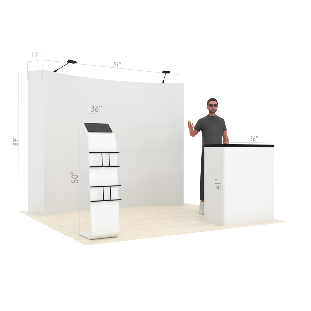 10ft QuickPop™ Curved Booth – ExpoPrint