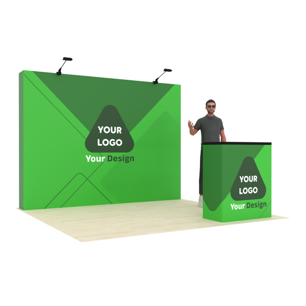 Design Online | 10' PopUp Booth for Trade Show & Events | w/ Podium ...
