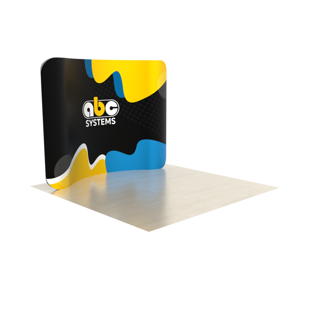 10ft Zip-Up Curved Backdrop – ExpoPrint
