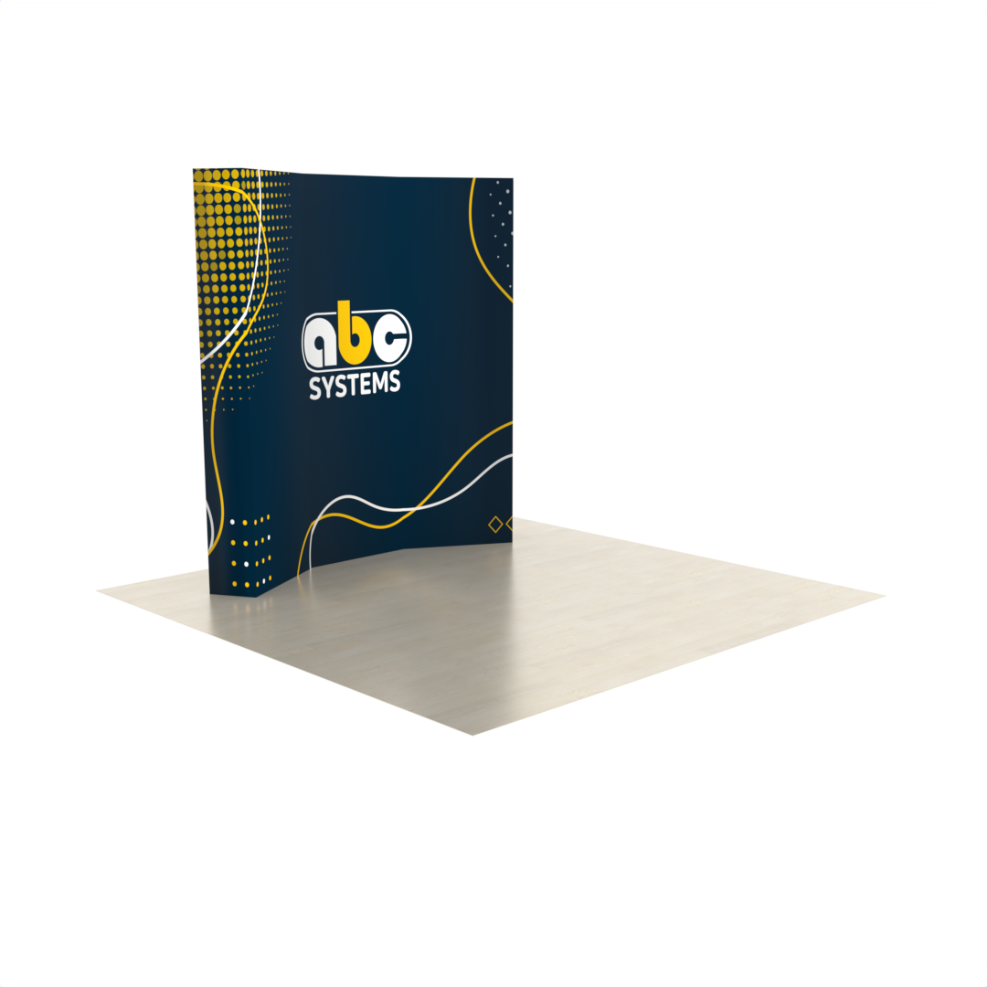 8ft Pop-Up Curved Backdrop – ExpoPrint