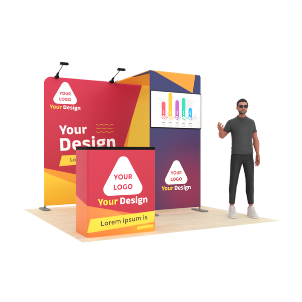 8ft TensionMax™ Bridge Booth – ExpoPrint