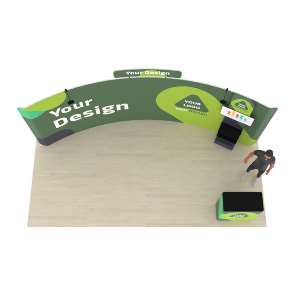 20ft TensionMax™ Curved Booth – ExpoPrint