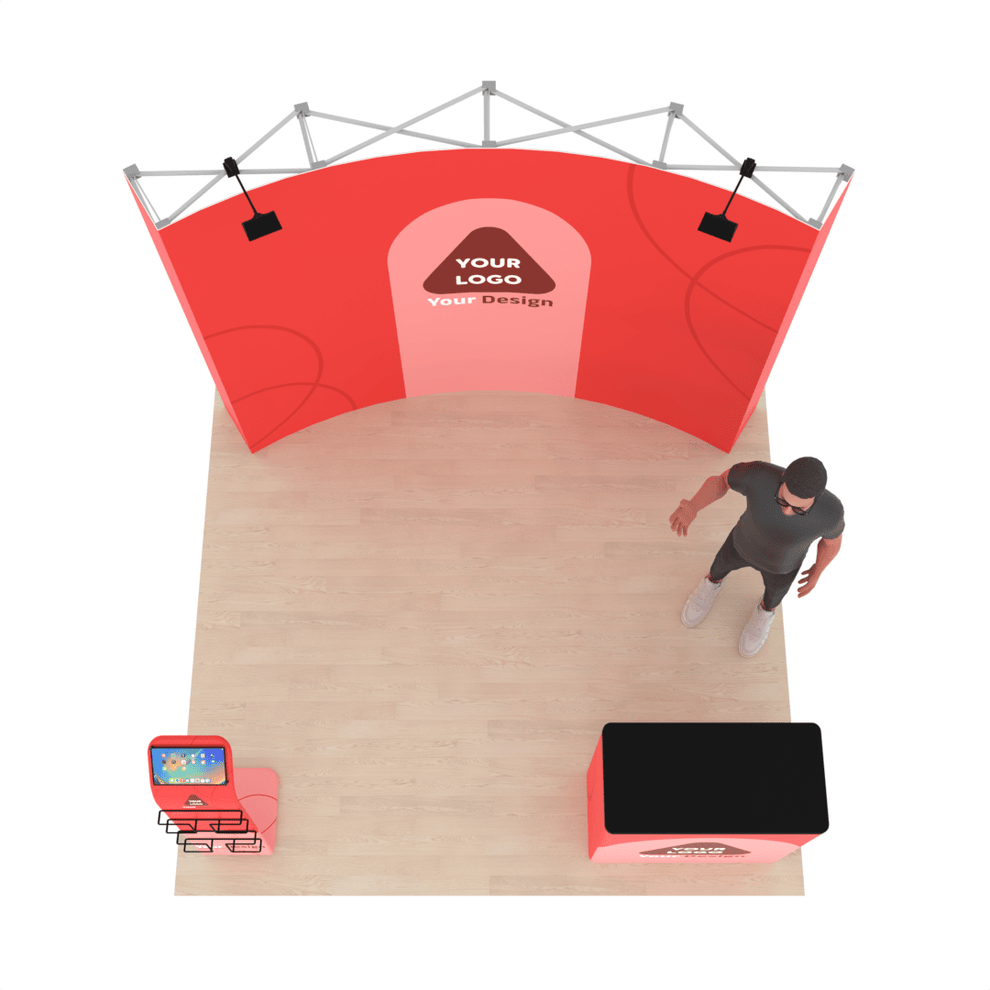 10ft QuickPop™ Curved Booth – ExpoPrint