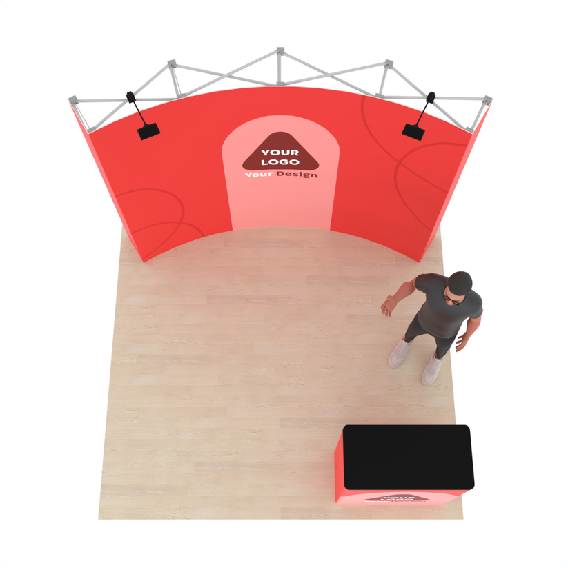 10ft QuickPop™ Curved Booth – ExpoPrint