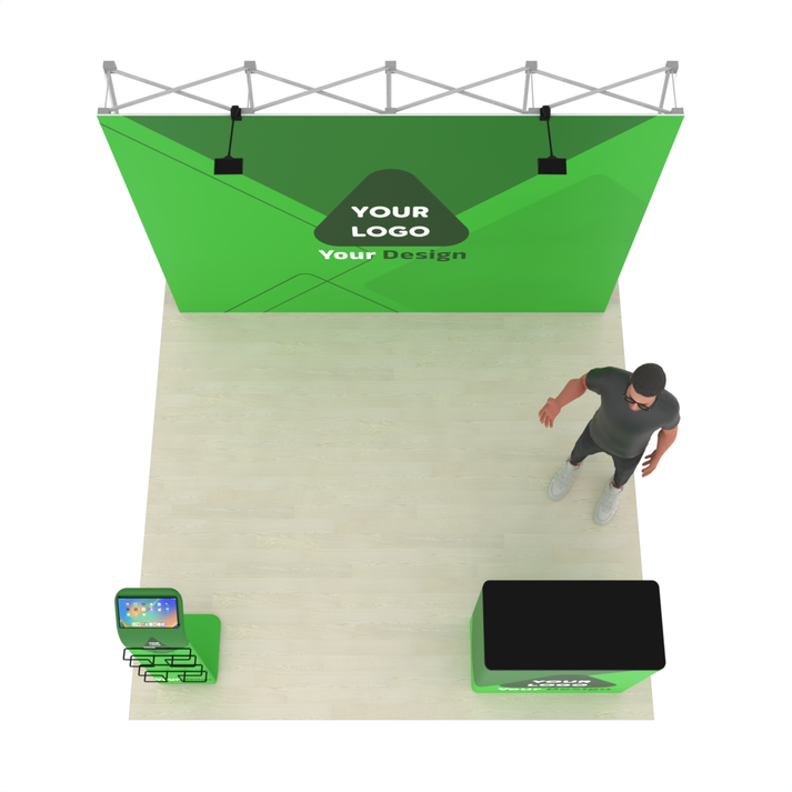 Design Online | 10' PopUp Booth for Trade Show & Events | w/ Podium ...